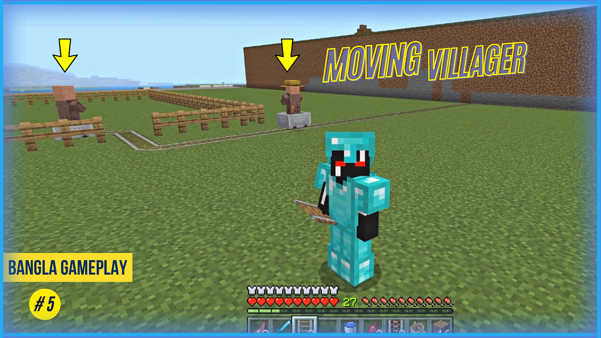 Minecraft Villager Moving to My House In Bangla Gameplay #5 - JHR ...
