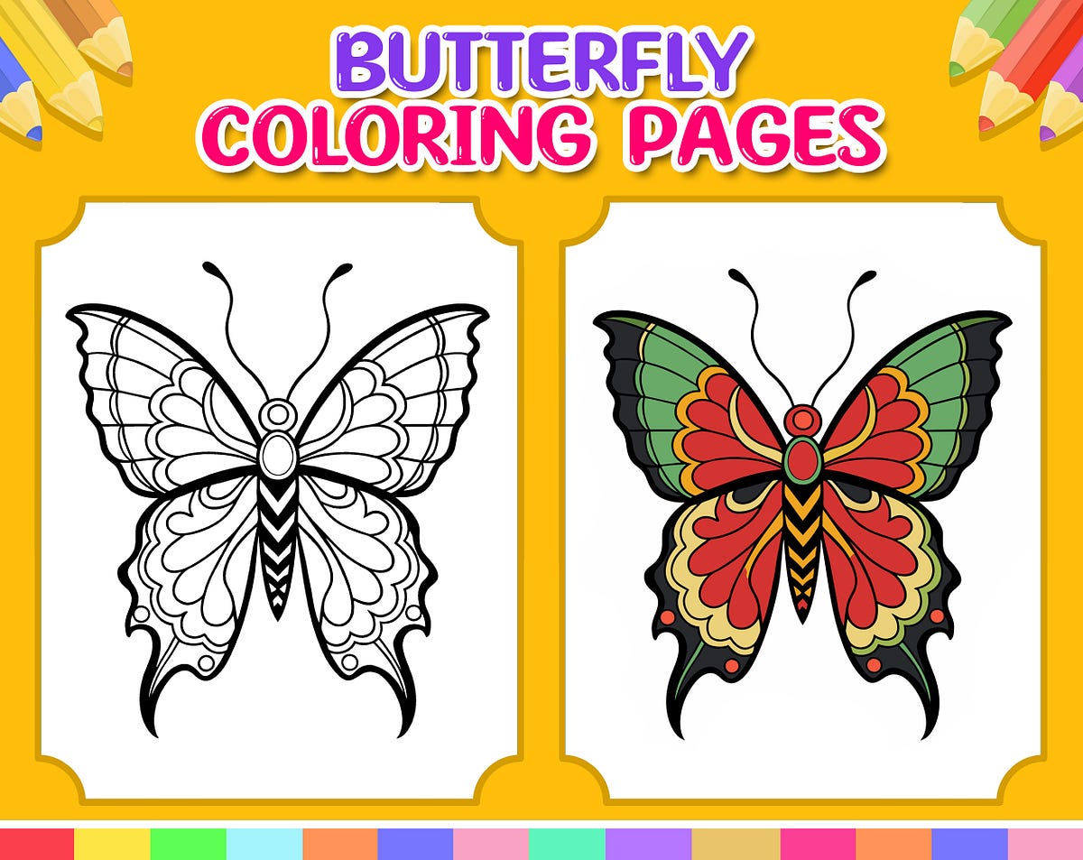 Unlocking Creativity and Learning with Printable Butterfly Coloring ...