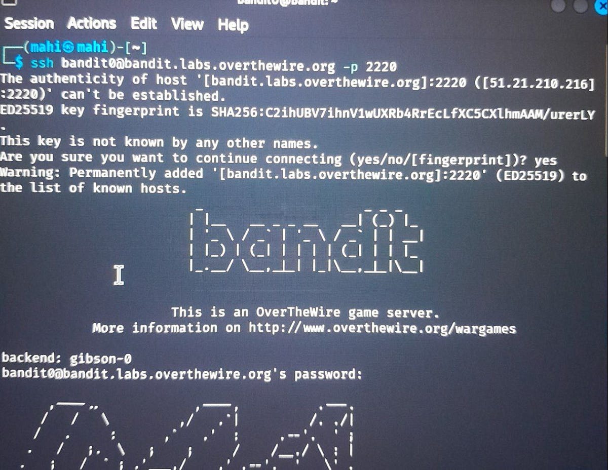OverTheWire Bandit walk through. This walk through is prepared by ...
