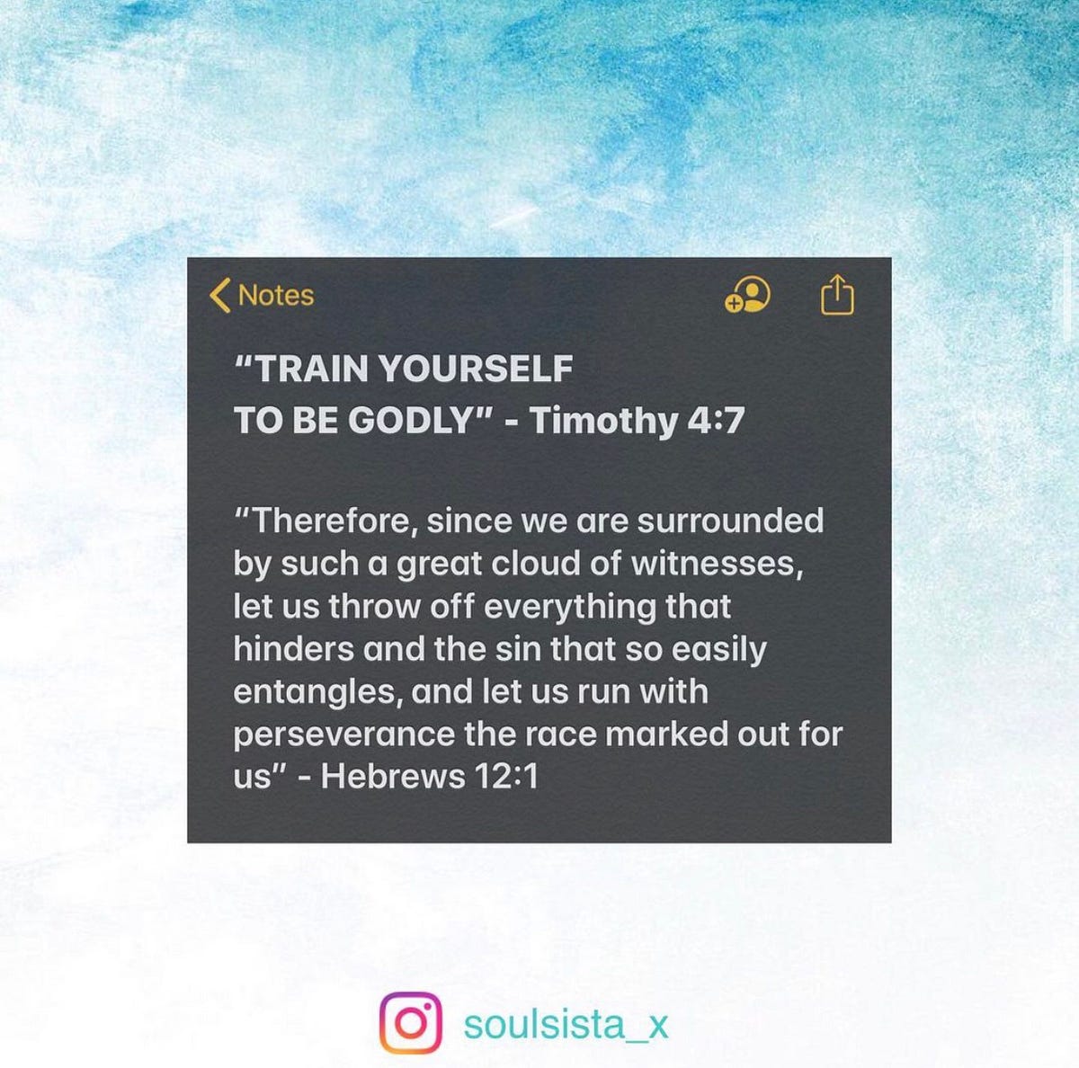 “TRAIN YOURSELF TO BE GODLY” – Timothy 4:7 | by SOUL SISTA | Medium