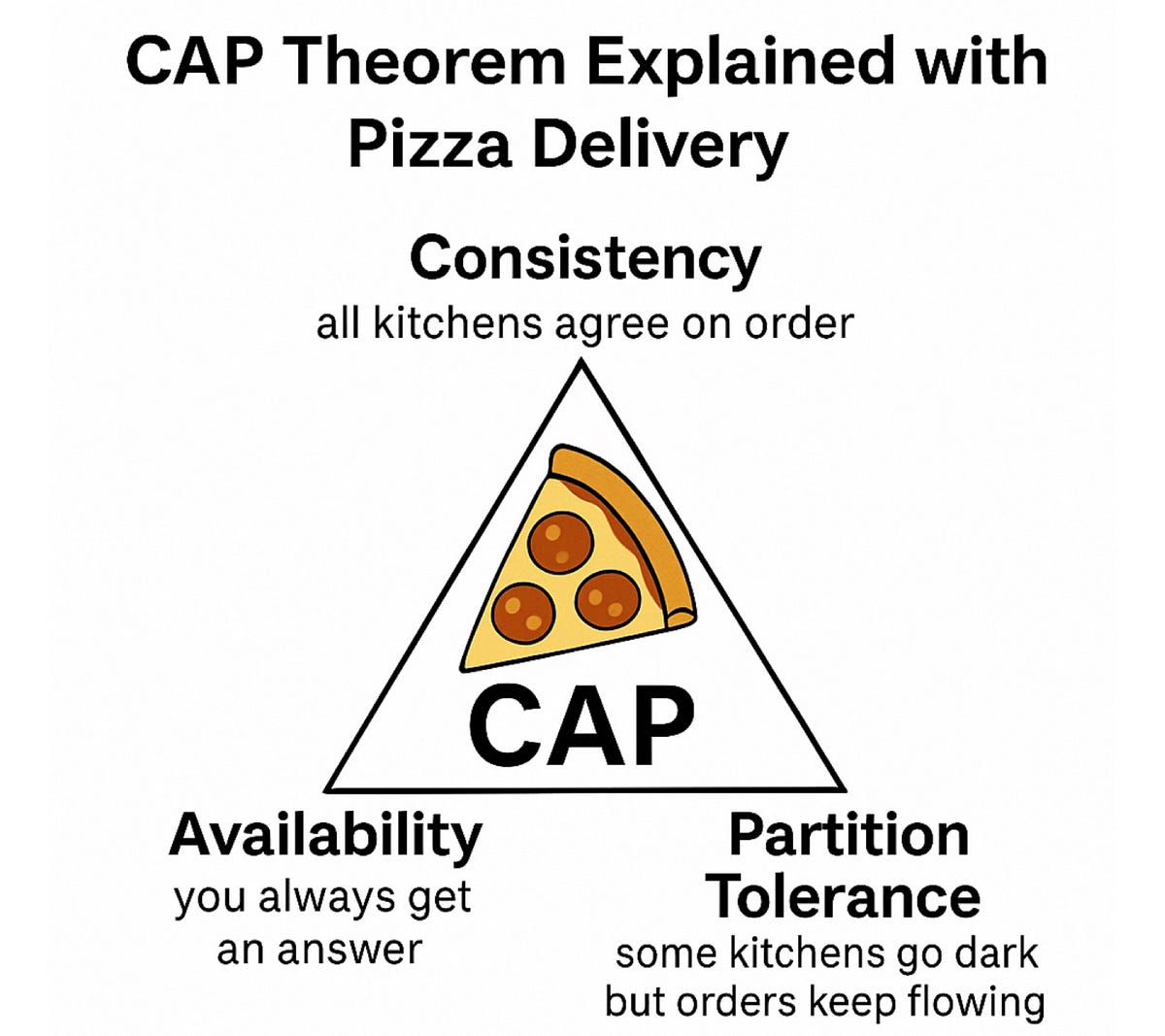 CAP Theorem Explained with Pizza Delivery | by Beyond The Stack | Medium