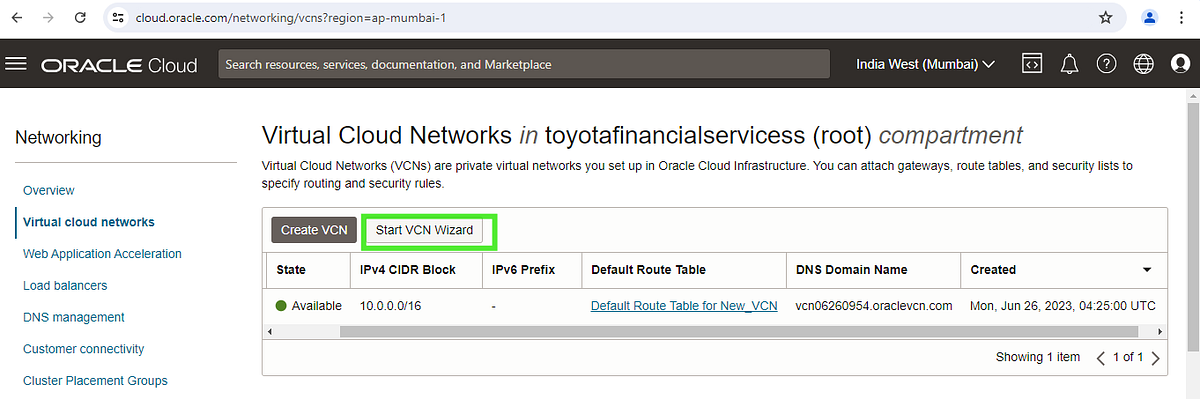 Virtual Cloud Networking (Method 2)- Oracle Cloud - Hariharan - Medium