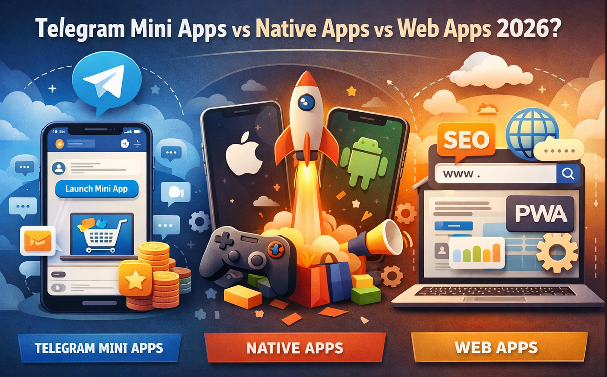 Telegram Mini Apps vs Native Apps vs Web Apps (2026): what’s best for ...