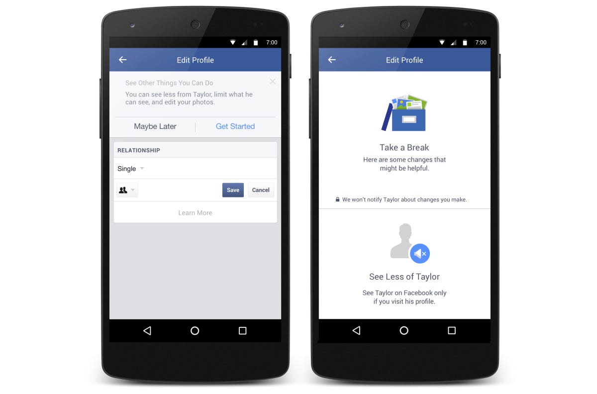 Facebook helps break ups!. #Facebook is officially testing out new ...