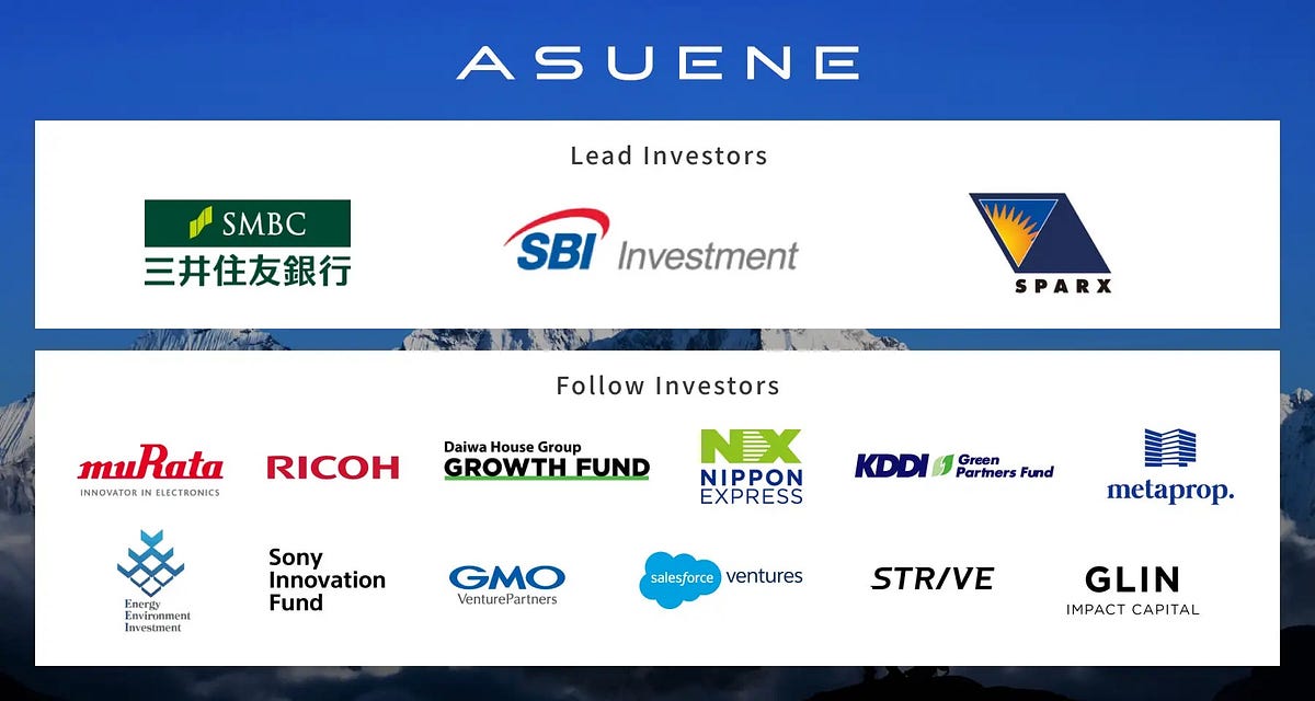 Asuene raised USD 26.7m in first close of its Series C funding round | by Norbert Gehrke | Tokyo ...