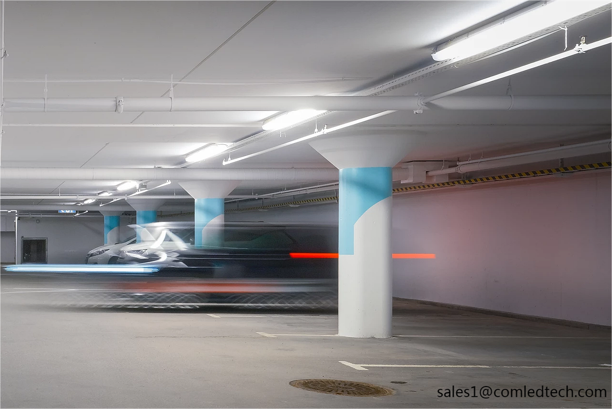 Parking Garage Waterproof LED Batten Light Application in underground ...