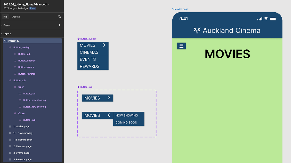 Udemy | Figma UI/UX Design Advanced_Class Project 17 - DAVE RYU - Medium