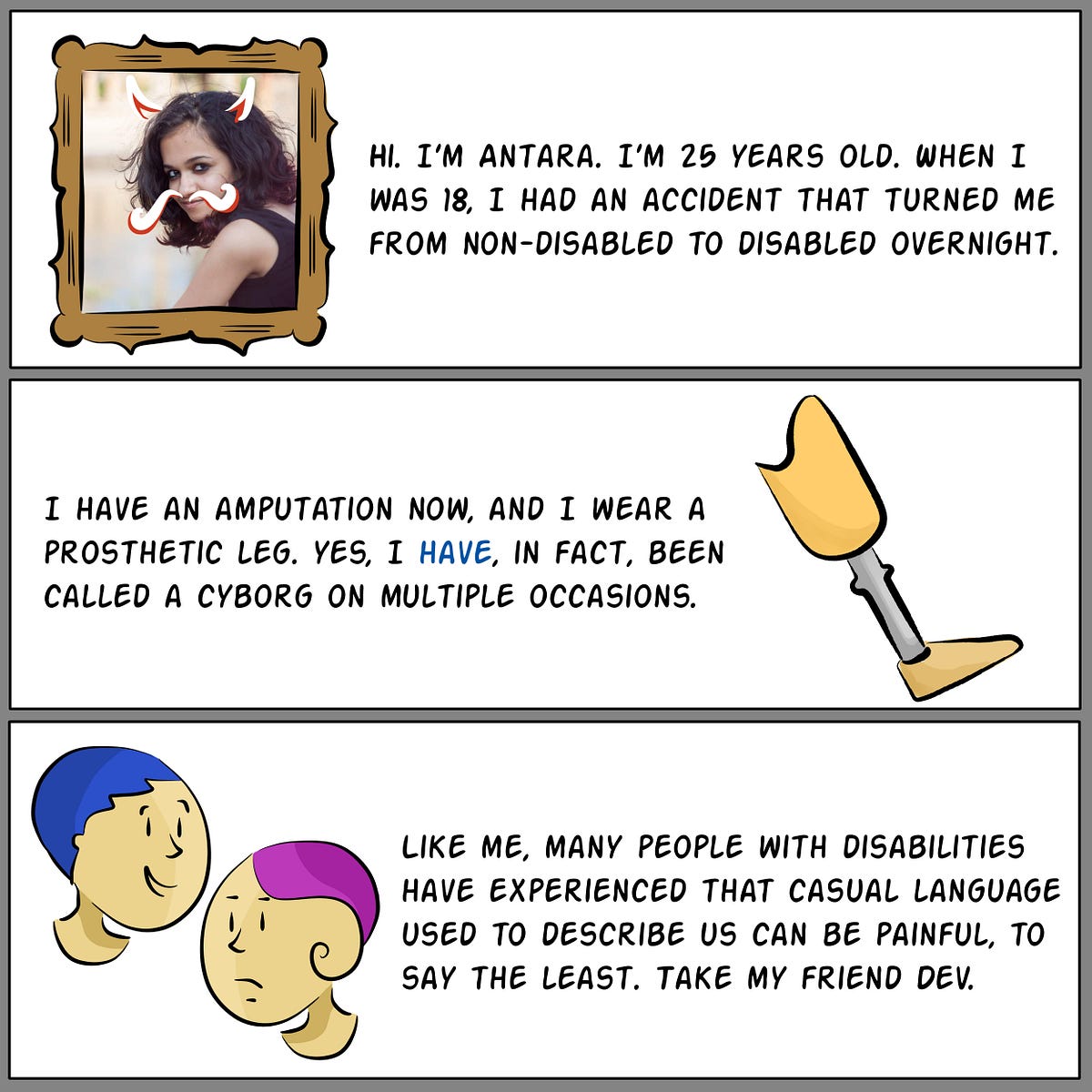 Laying it Out: Strong Language. A comic by Antara Telang | by Point of ...