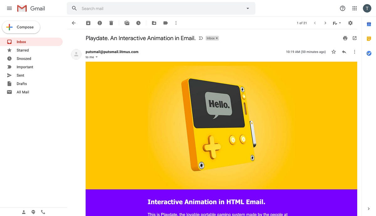 Interactive Animation in HTML Email | by Rémi Parmentier | emails by ...