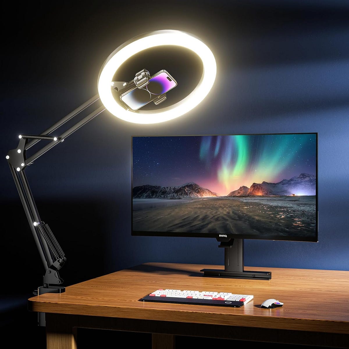 Game-Changer for Creators: This 12" Ring Light with Overhead Mount Will ...