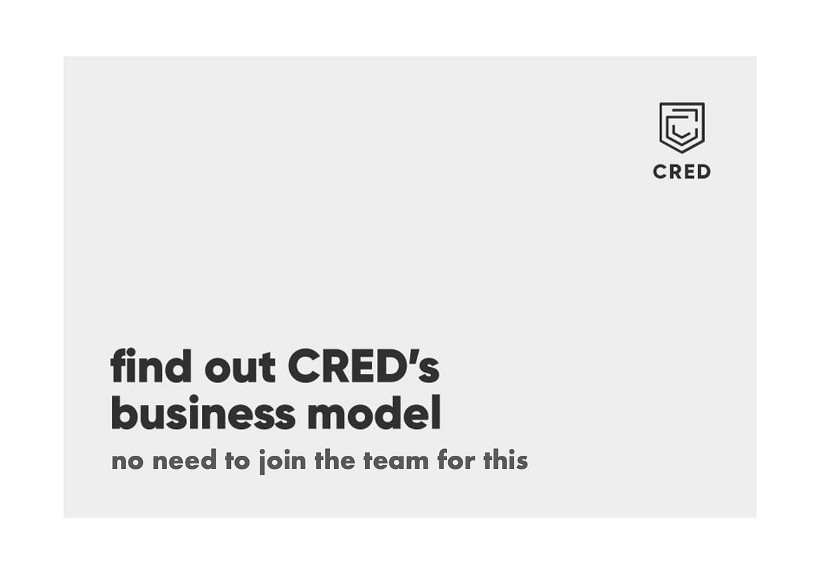Cred’s Business Model. But, how would they make money? If this… | by ...