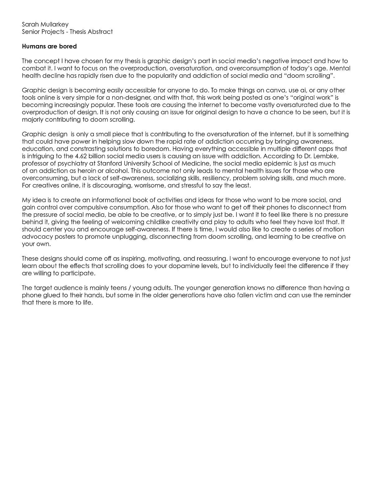 Senior Projects | Thesis - Sarah Mullarkey - Medium