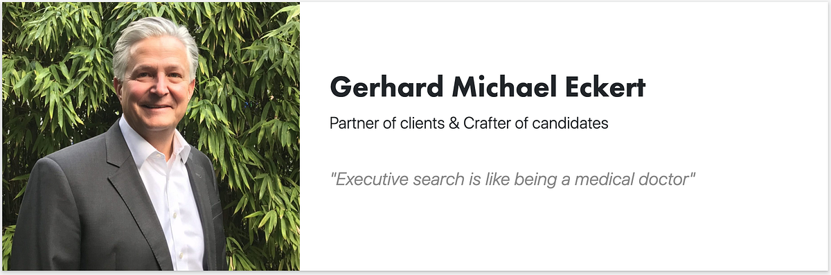 “It’s all about people” - Michael Eckert | by Point of View | Medium