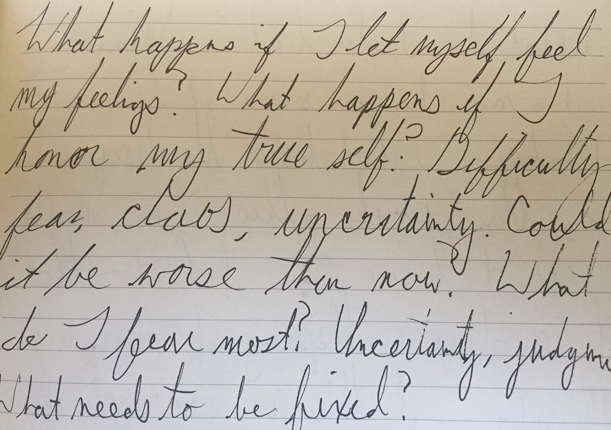 Journal entry: two years ago. Note: making some of my past journal ...