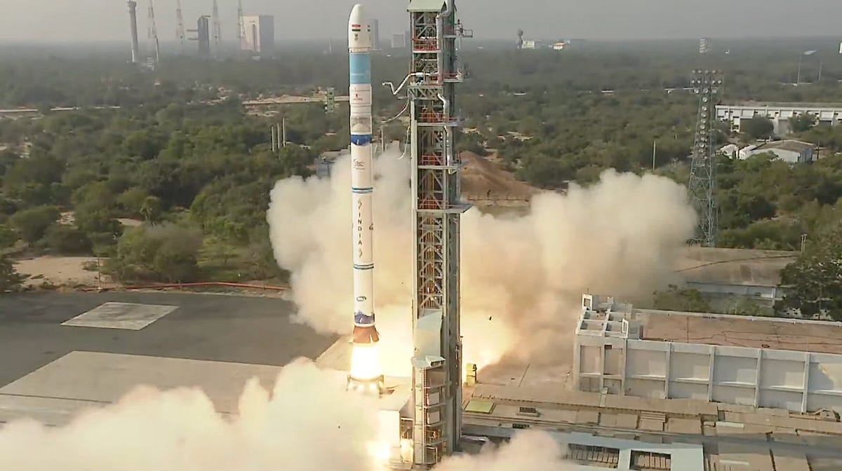 ISRO Successfully Launches New Rocket To Deploy 3 Satellites Into Orbit ...