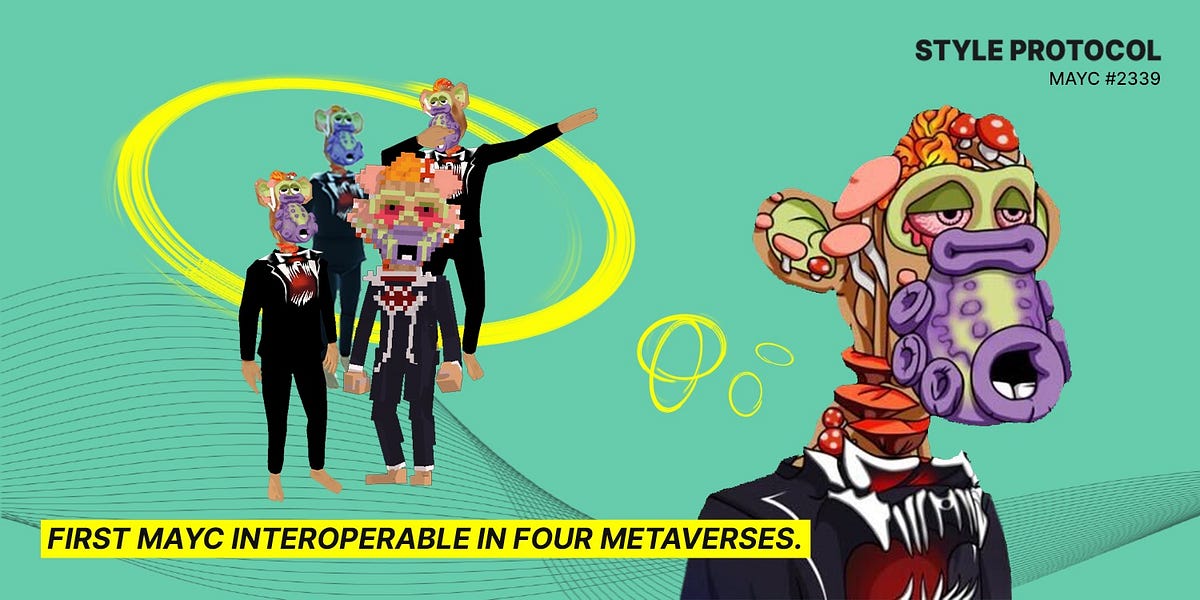 First MAYC NFT interoperable in 4 Metaverses: | by STYLE Protocol ...