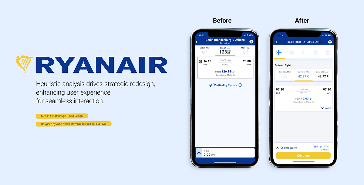 Redesigning an app: A case study on the Ryanair app | by Ekaterina Boborva | Medium