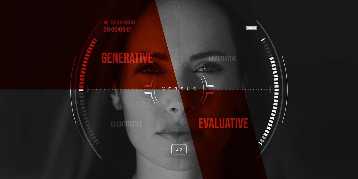 Generative vs Evaluative Research: When, How, and Why to Use Them | by ...
