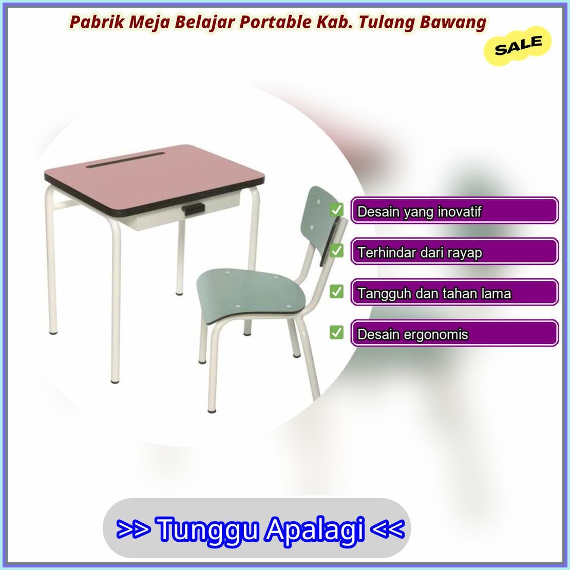 Pabrik Meja Belajar Portable Kab Tulang Bawang - Sekolahmejabelajar - Medium