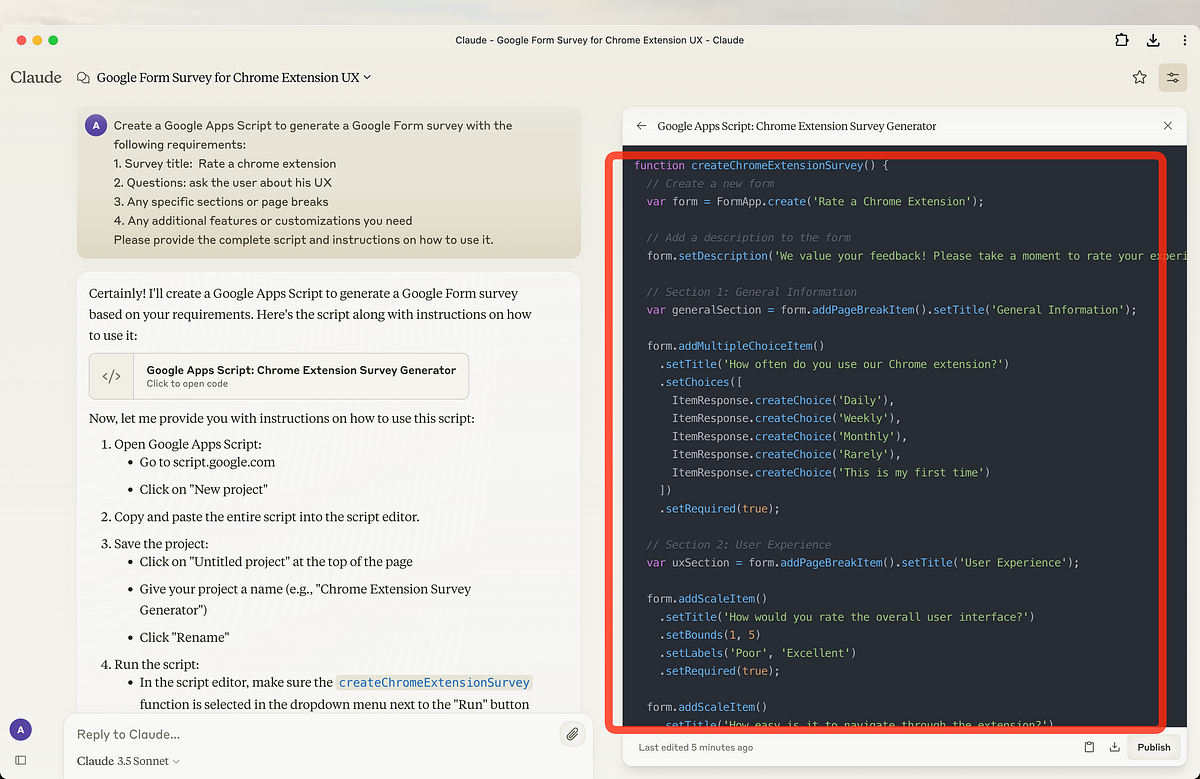 Streamlining Surveys: Creating Google Forms with AI Assistance | by AI ...