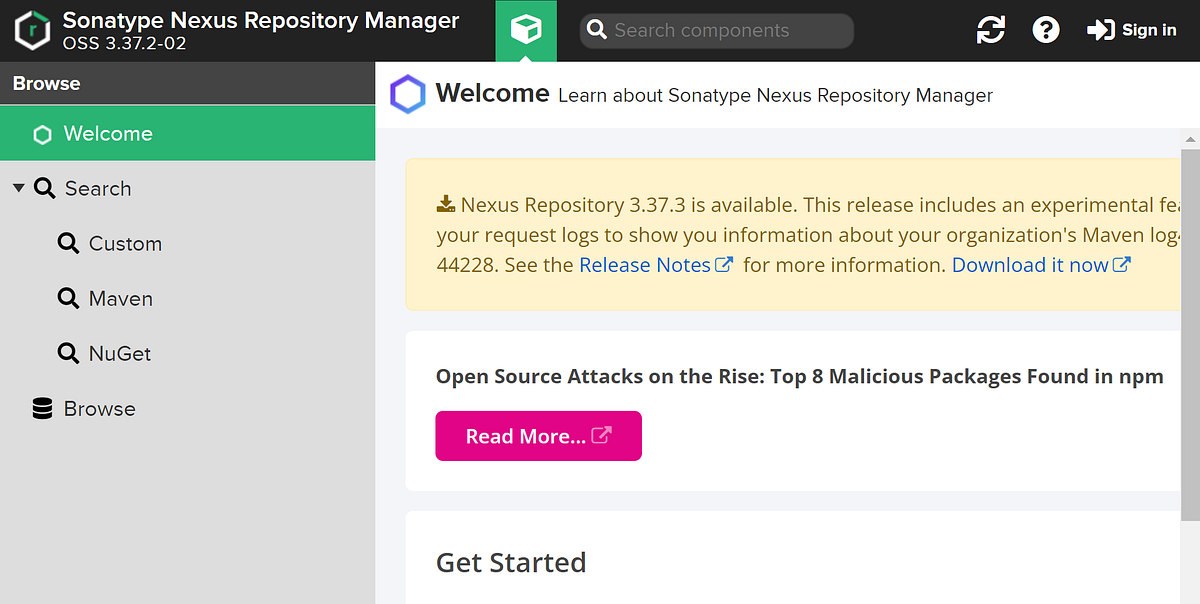 Setup Nexus OSS on Docker as Docker Registry for Learning | by tanut ...