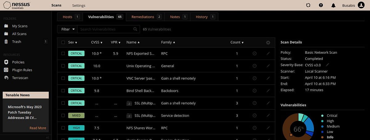 Vulnerability Assessment Scanning with Tenable Nessus, OpenVAS, and ZAP ...