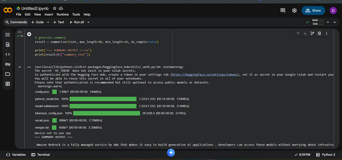 Workshop 1 — Building a Content Summarizer using Transformer Models (AI for Bharat) | by ...