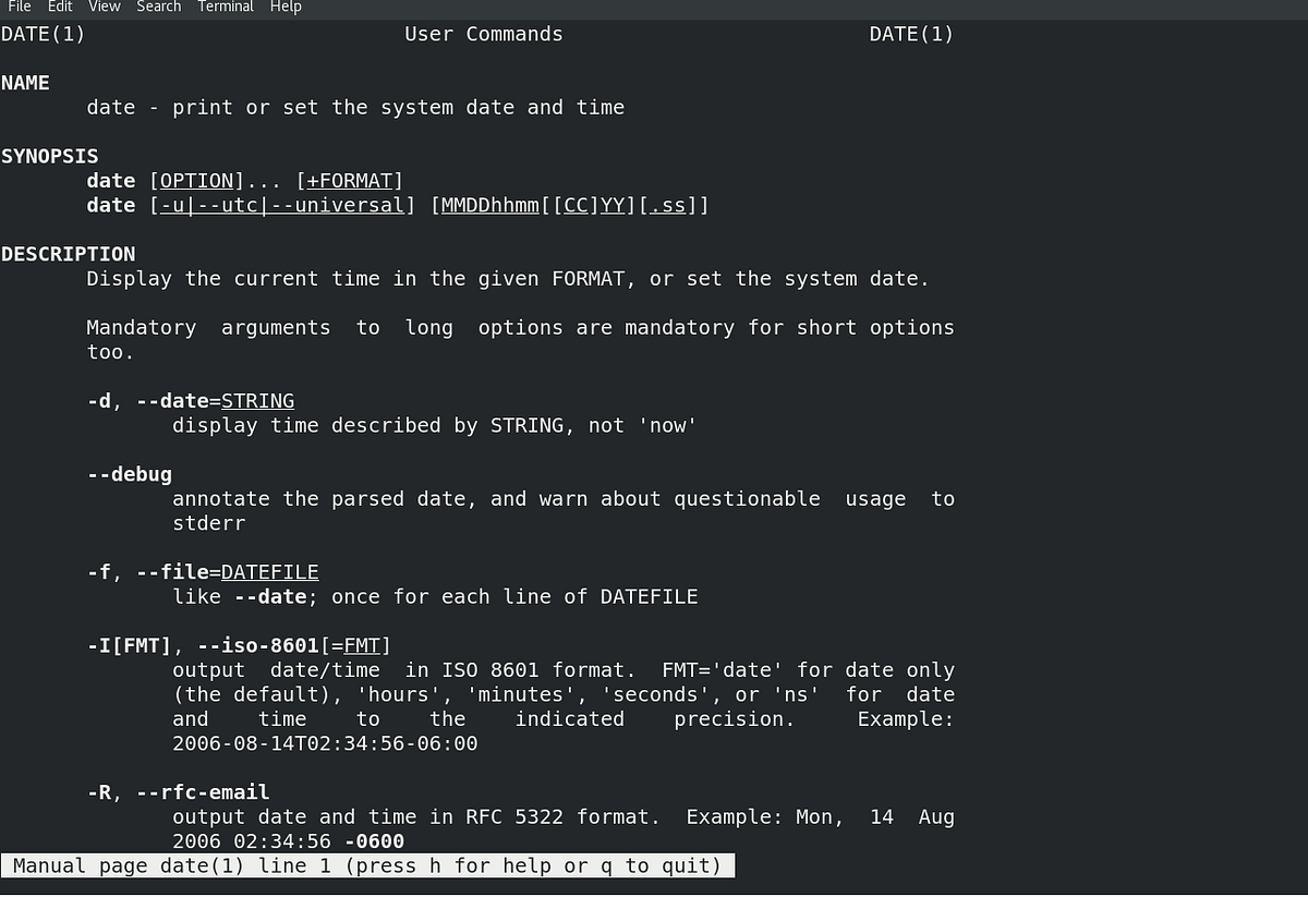 Date command and its options - Keyur Barot - Medium