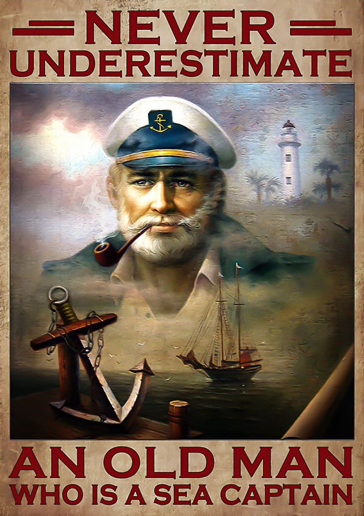 TOP 1 Never underestimate an old man who is a sea captain poster | by ...