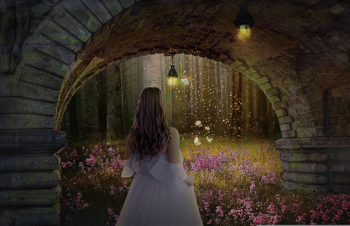 Pretty girl chasing butterflies. Running wild, running free | by Venu | Write Under the Moon ...