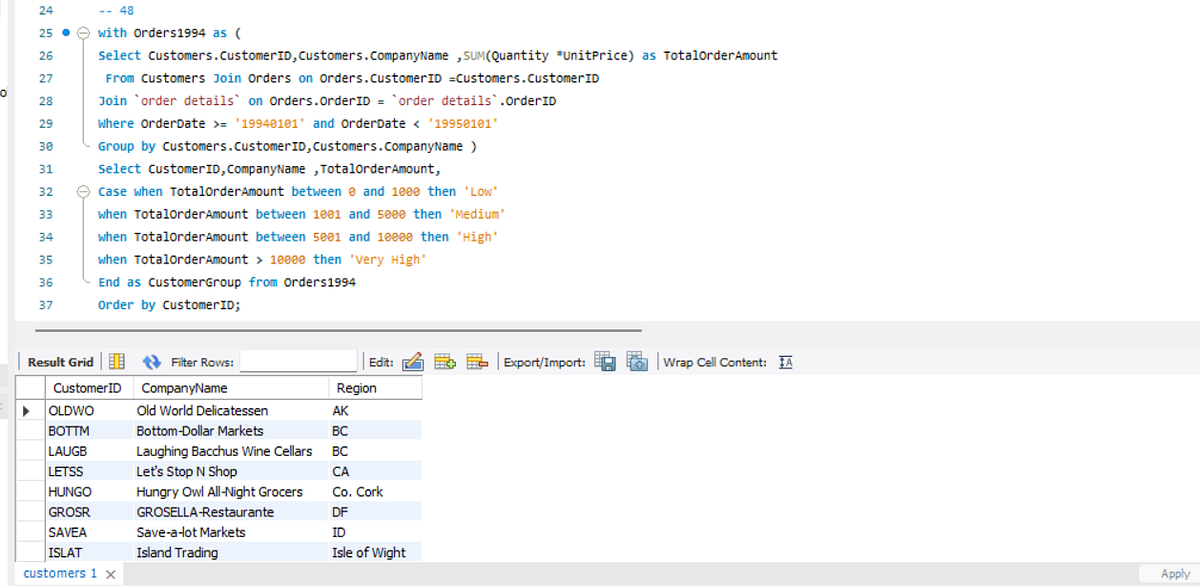 Mastering SQL Through Practice: Exploring Sylvia Moestl Vasilik’s Exercises — Part 7 | by ...