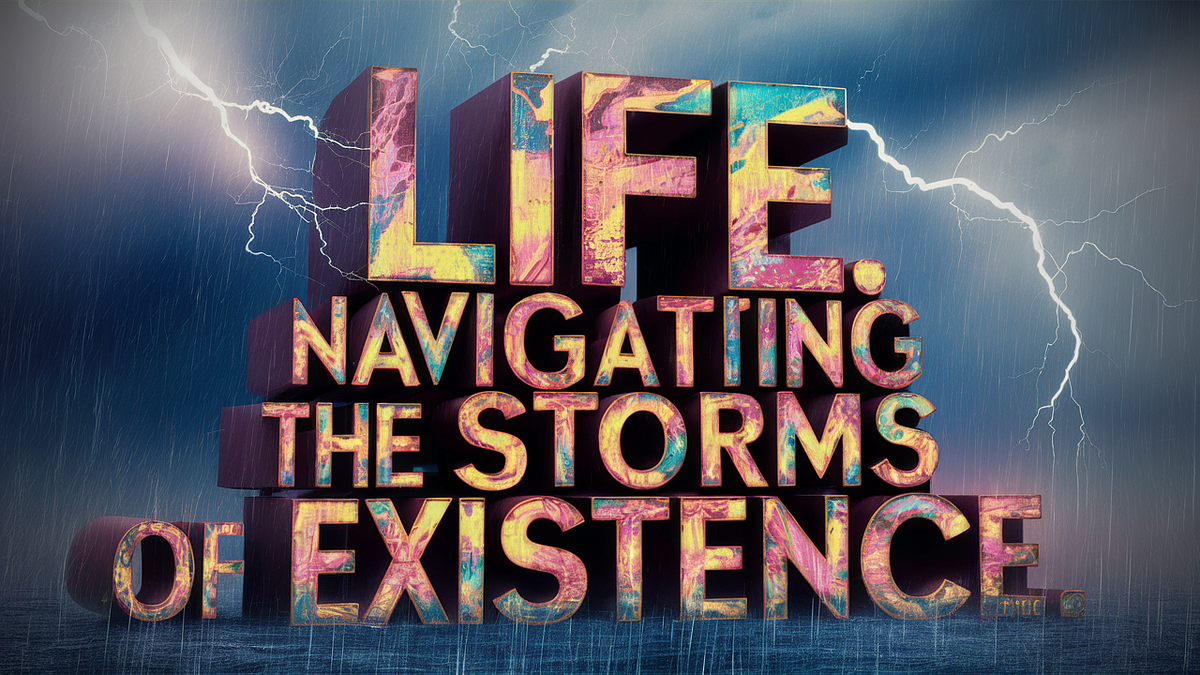 Life: Navigating the Storms of Existence | by Siddhesh Sawant | Medium