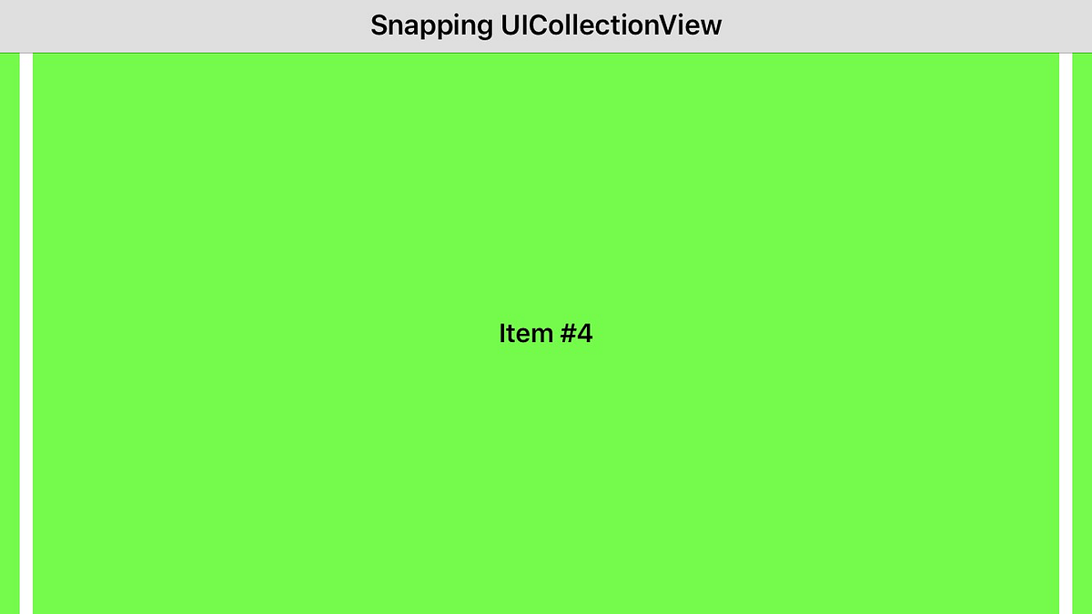 Snapping UICollectionView in Xamarin.iOS | by Pavel Sulimau | Medium