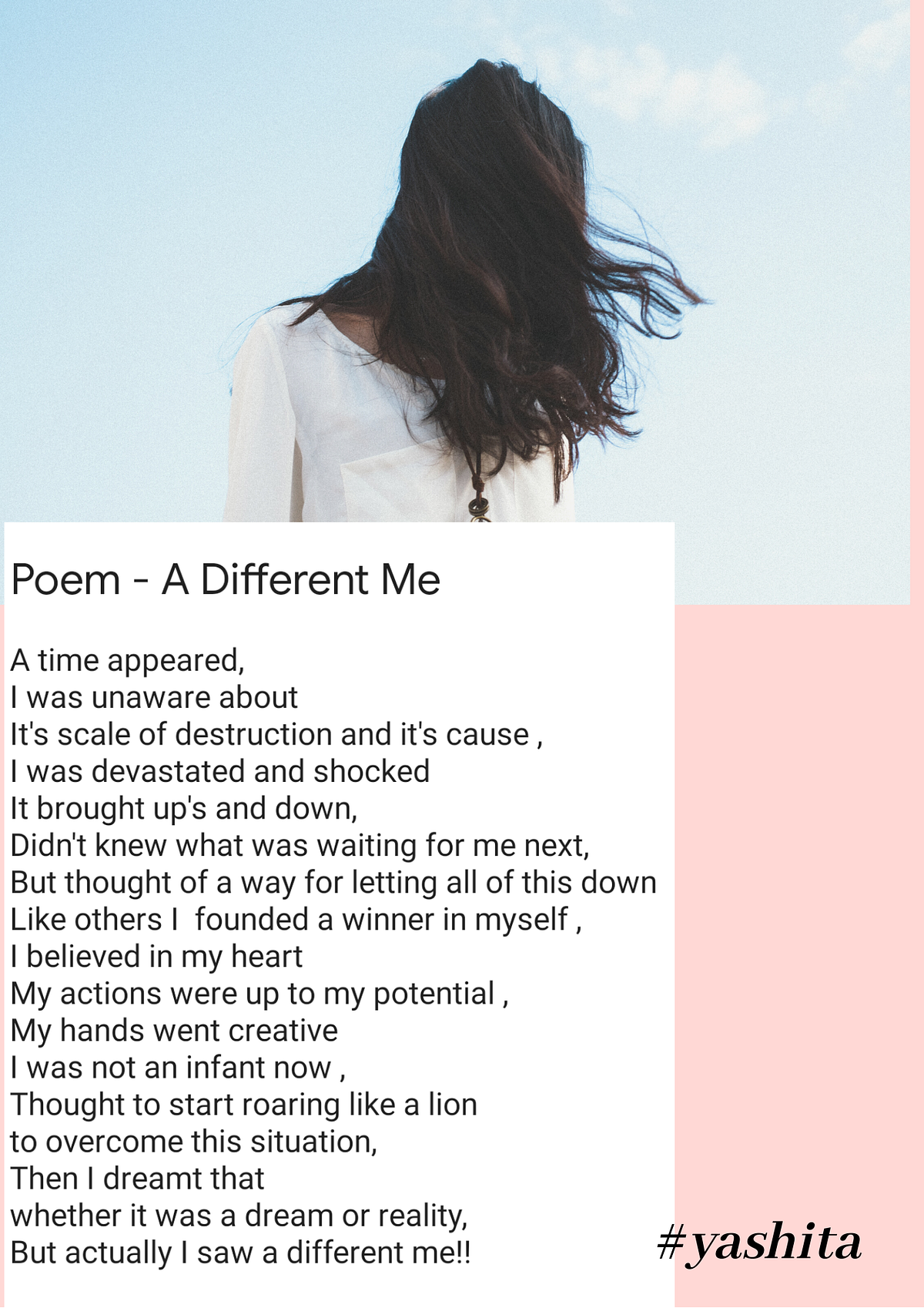 A Different Me | by Yashita Mehta | Medium