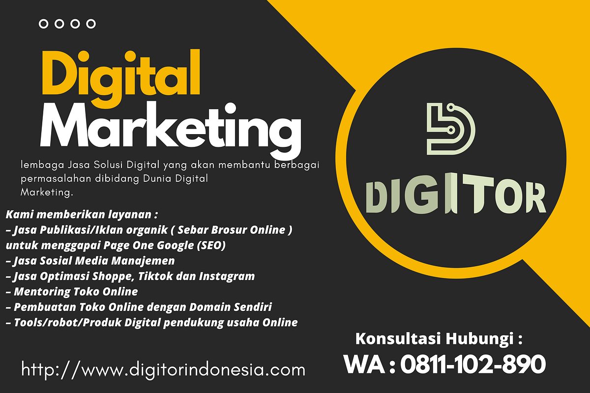contoh cv digital marketing DIGITOR INDONESIA TERNYAMAN, WA 0811-1028 ...