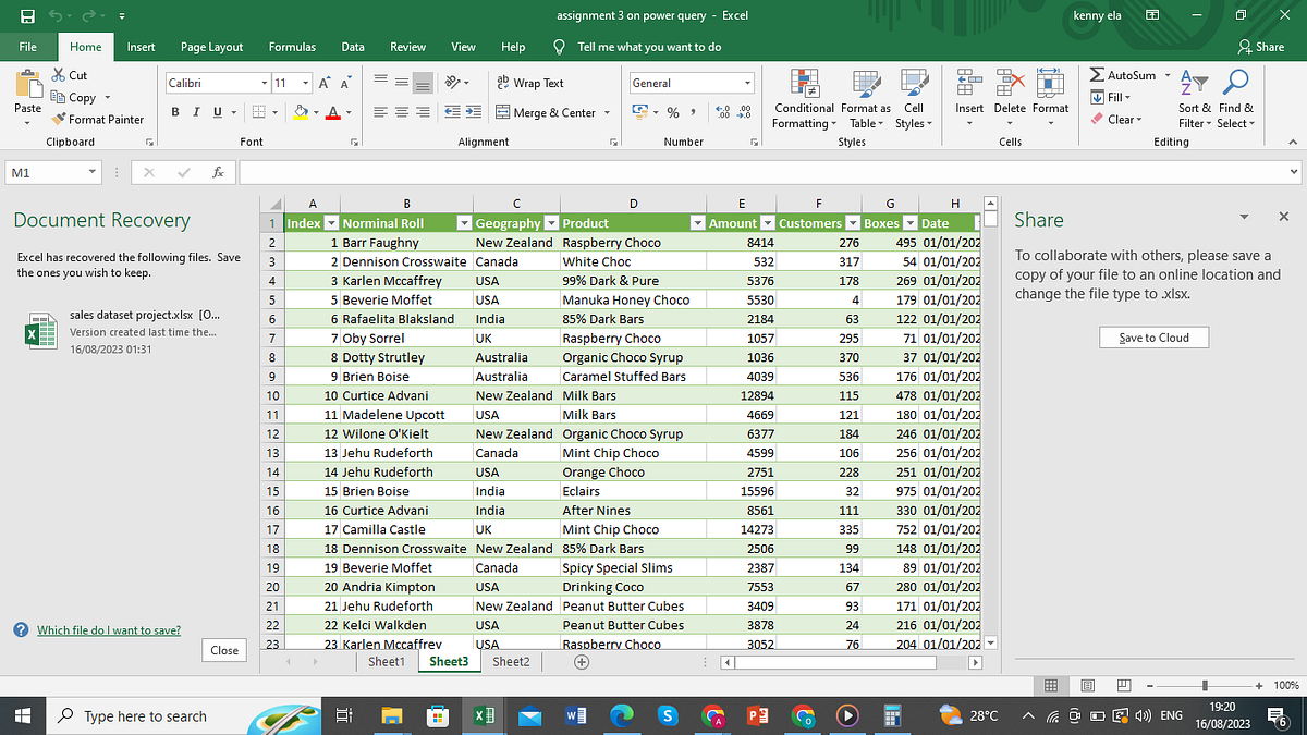 Assignment on pivot table. In line with the requirements for data… | by Anomahobioma | Medium