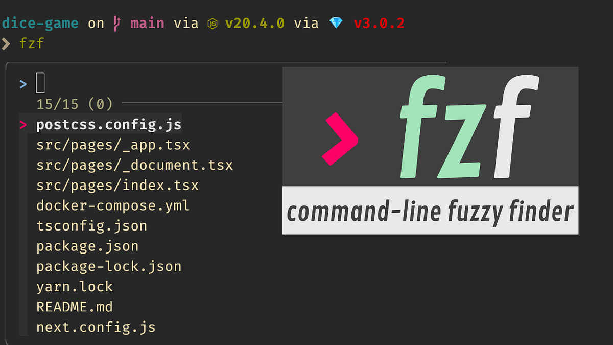 Getting Started with fzf — fuzzy finder | by Andrew Courter | Level Up Coding