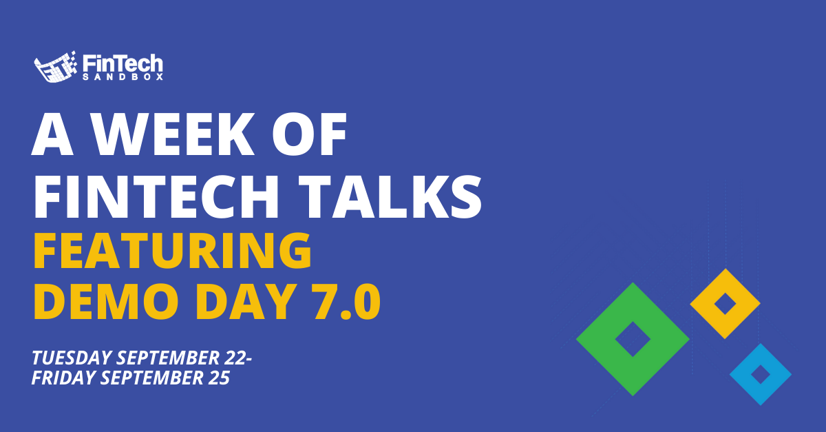 It’s time for a week of FinTech Talks featuring FinTech Sandbox Demo ...