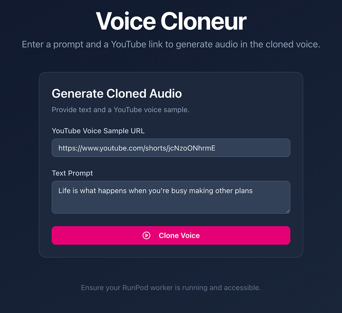 Building a Voice Cloning App. with Chatterbox, Next.js, and RunPod… | by Geronimo | Jun, 2025 ...