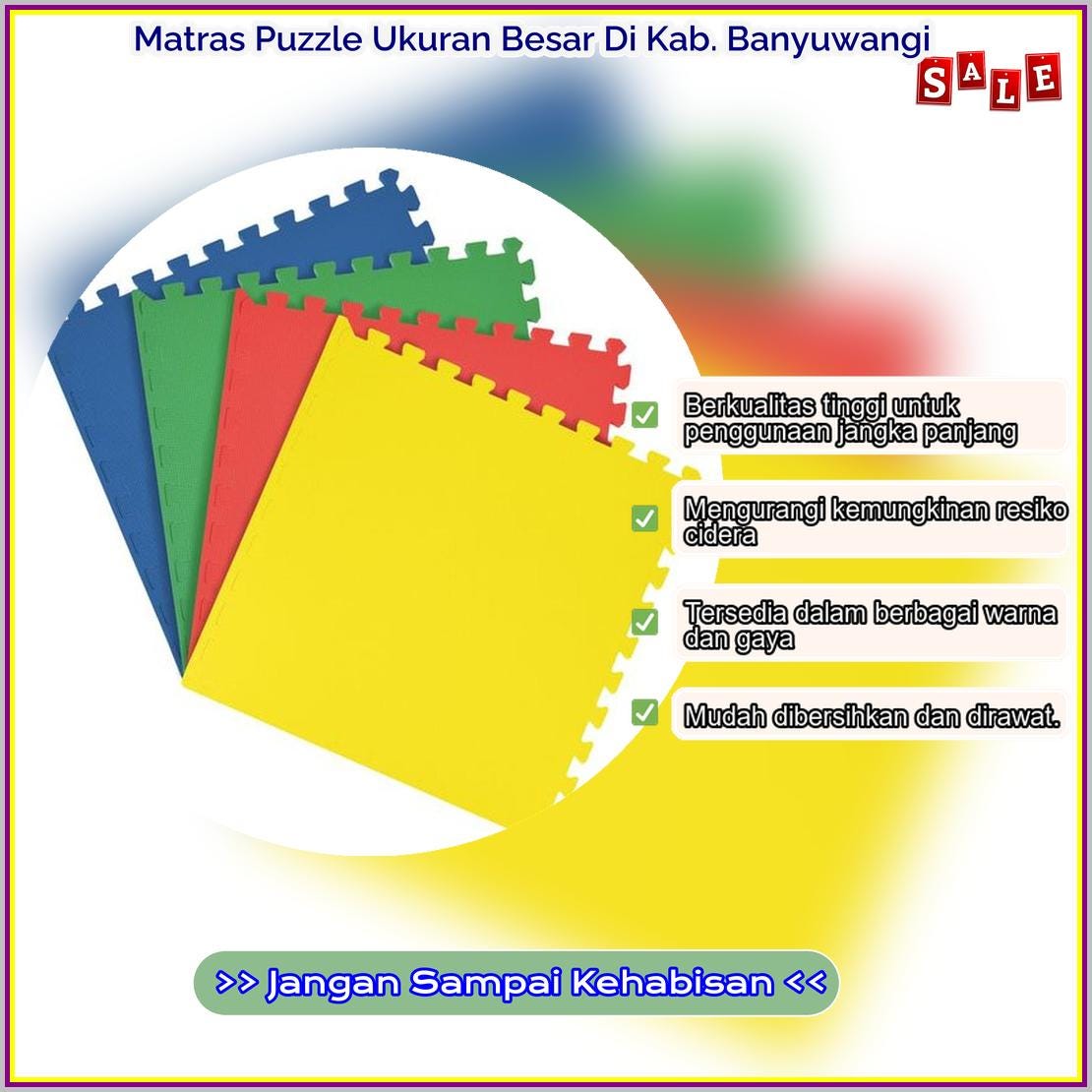 Matras Puzzle Ukuran Besar Di Kab Banyuwangi - Matras Gulat - Medium