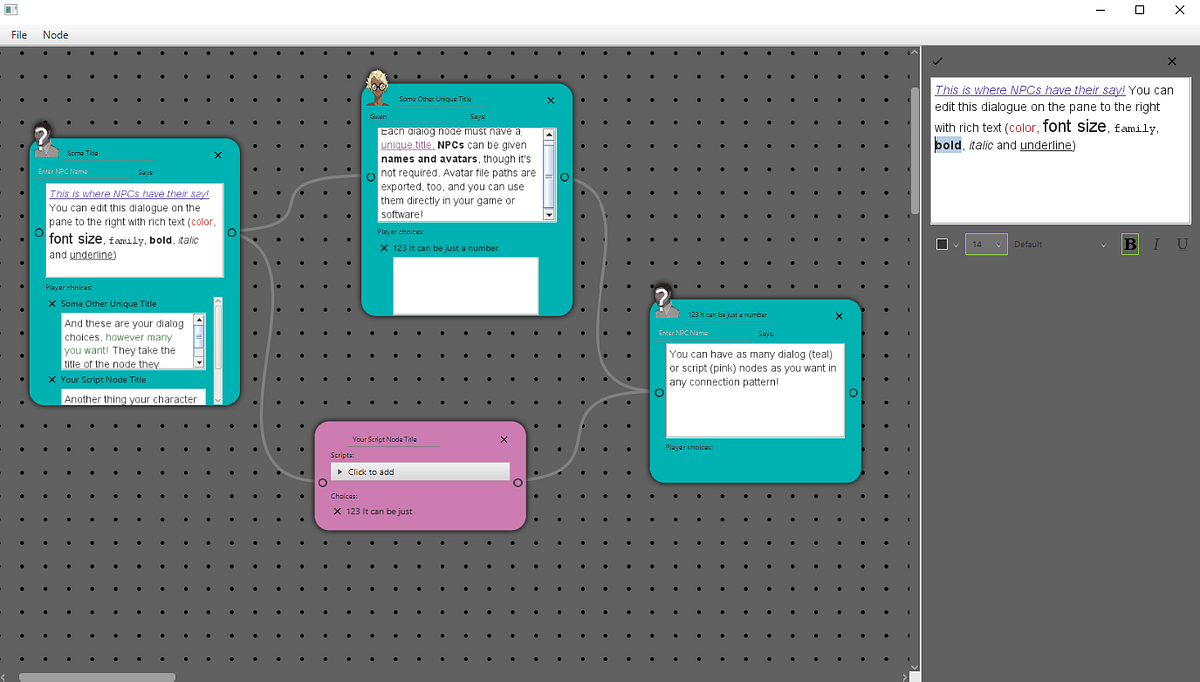 My Branching Dialog Creation Tool gets a Name | by Sunchaser Studios | Medium