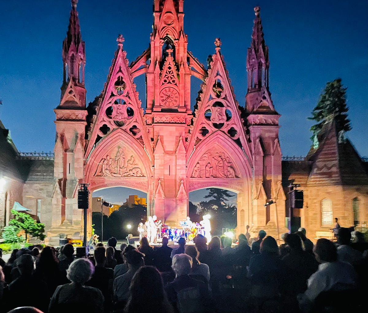 Eerie Spectors Play Beethoven Beneath the Arches of Greenwood Cemetery ...