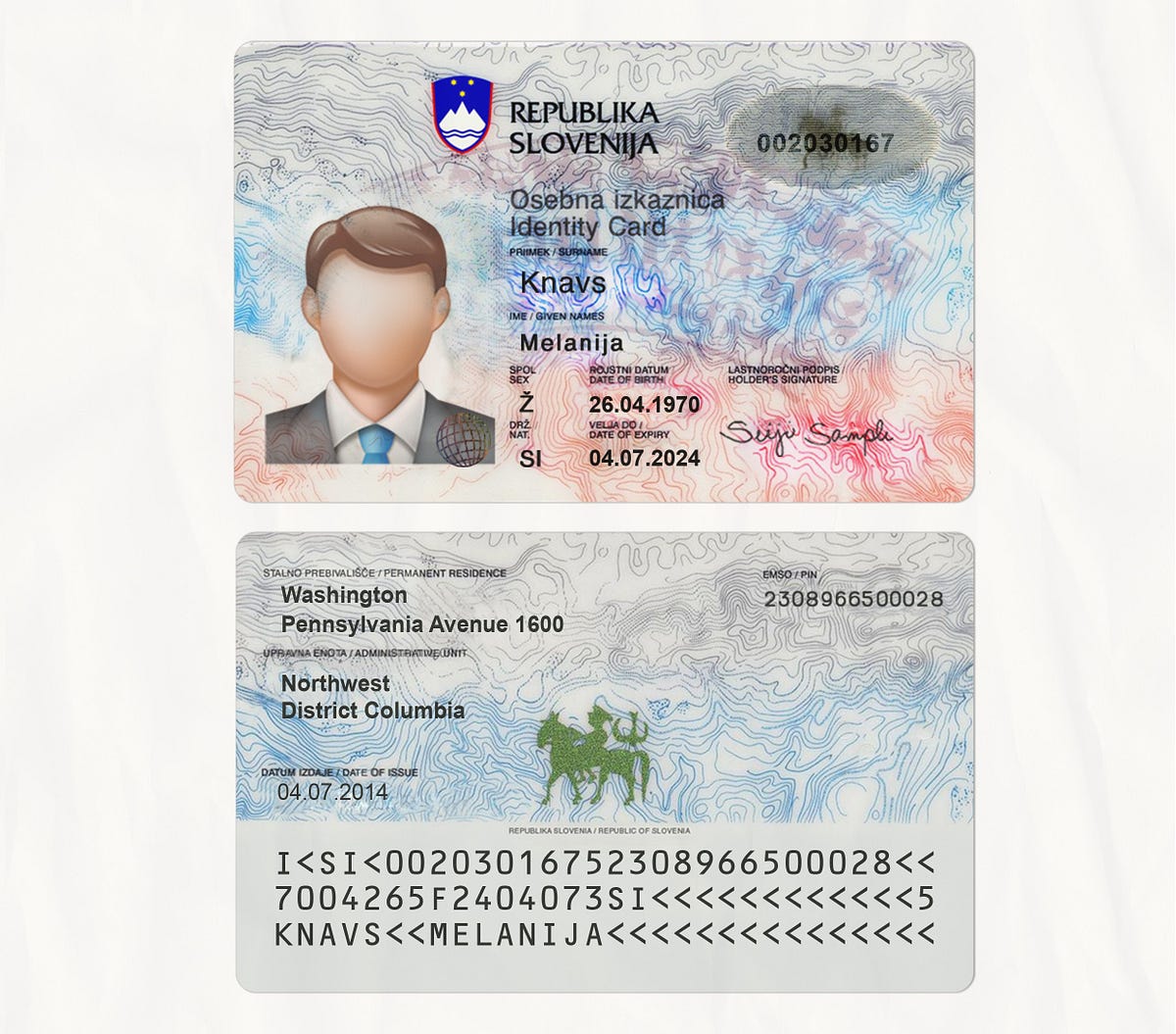 Slovenia ID Card PSD Template | Slovenia Identity Card | by USA PSD ...