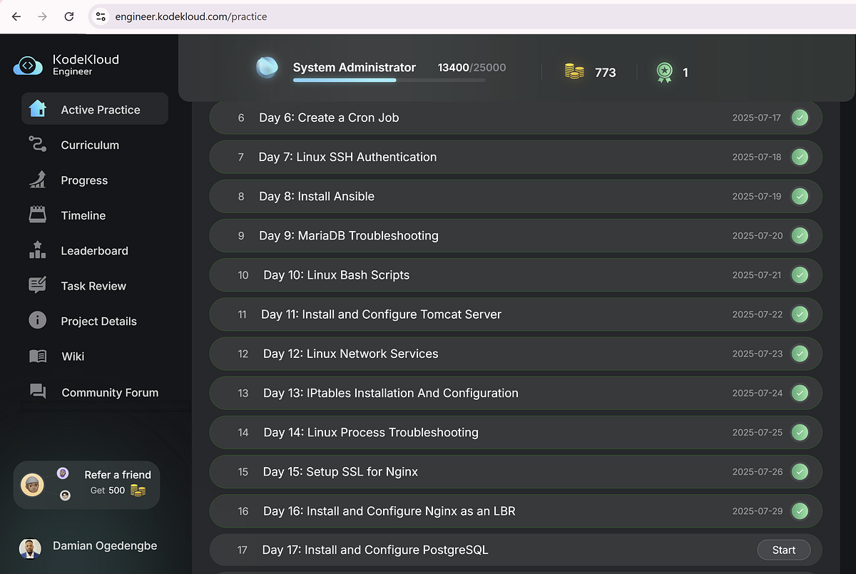 Day 16 of 100 Days of DevOps: Nginx Load Balancer Setup in a High-Availability Environment | by ...