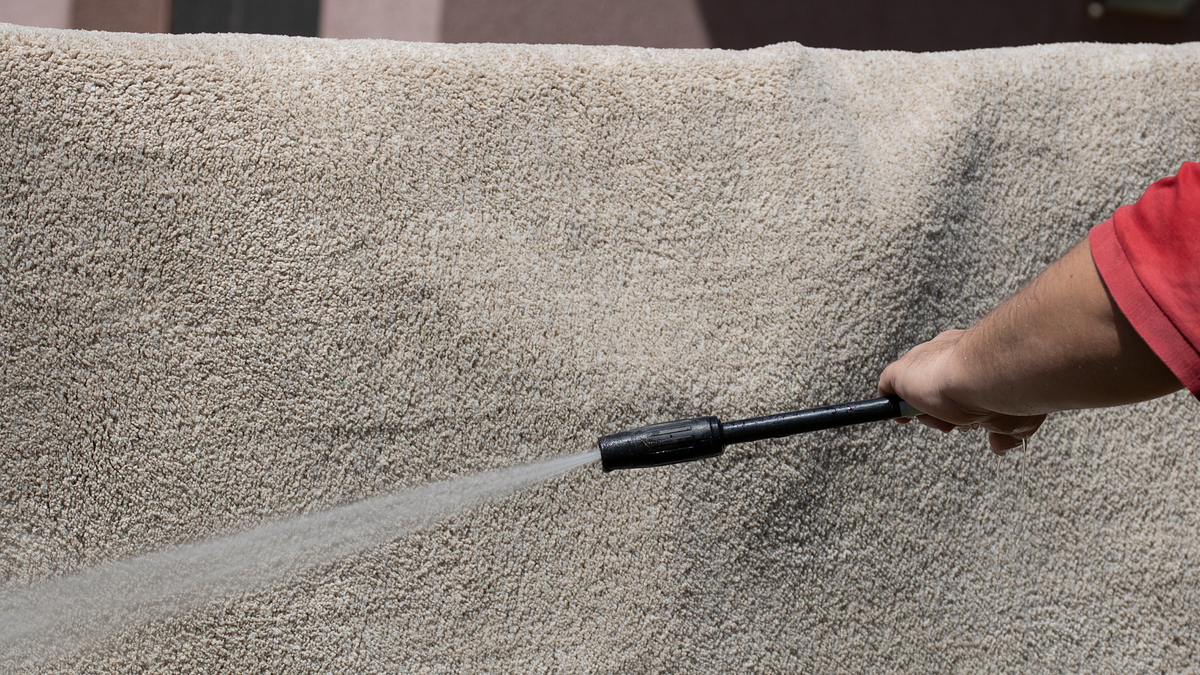 How to Refresh Your Area Rug with a Pressure Washer | by Kaye Harris ...