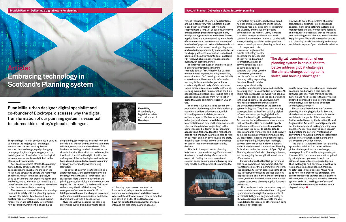 Embracing technology in Scotland’s Planning system. | by Euan Mills ...