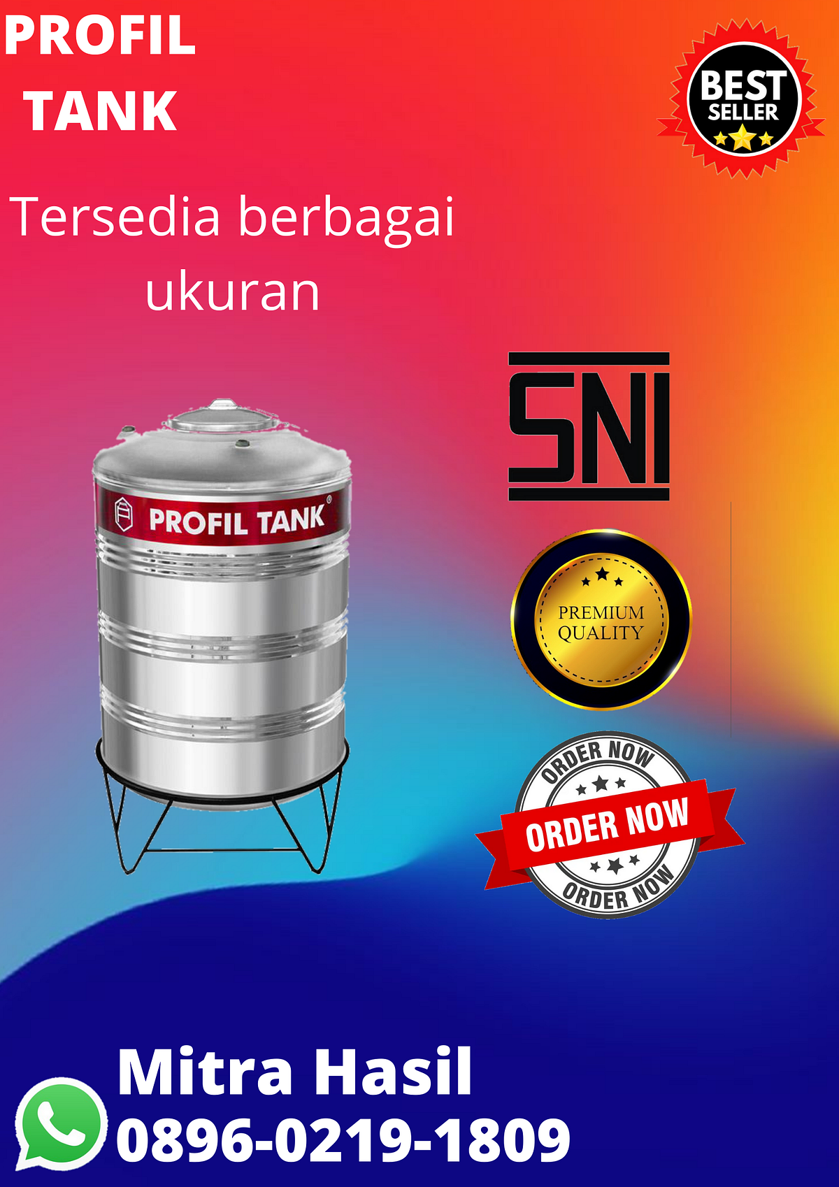 TERLARISS!!!, Wa +62 896-0219-1809, harga Distributor tandon plastik profil tank Bulak, harga ...