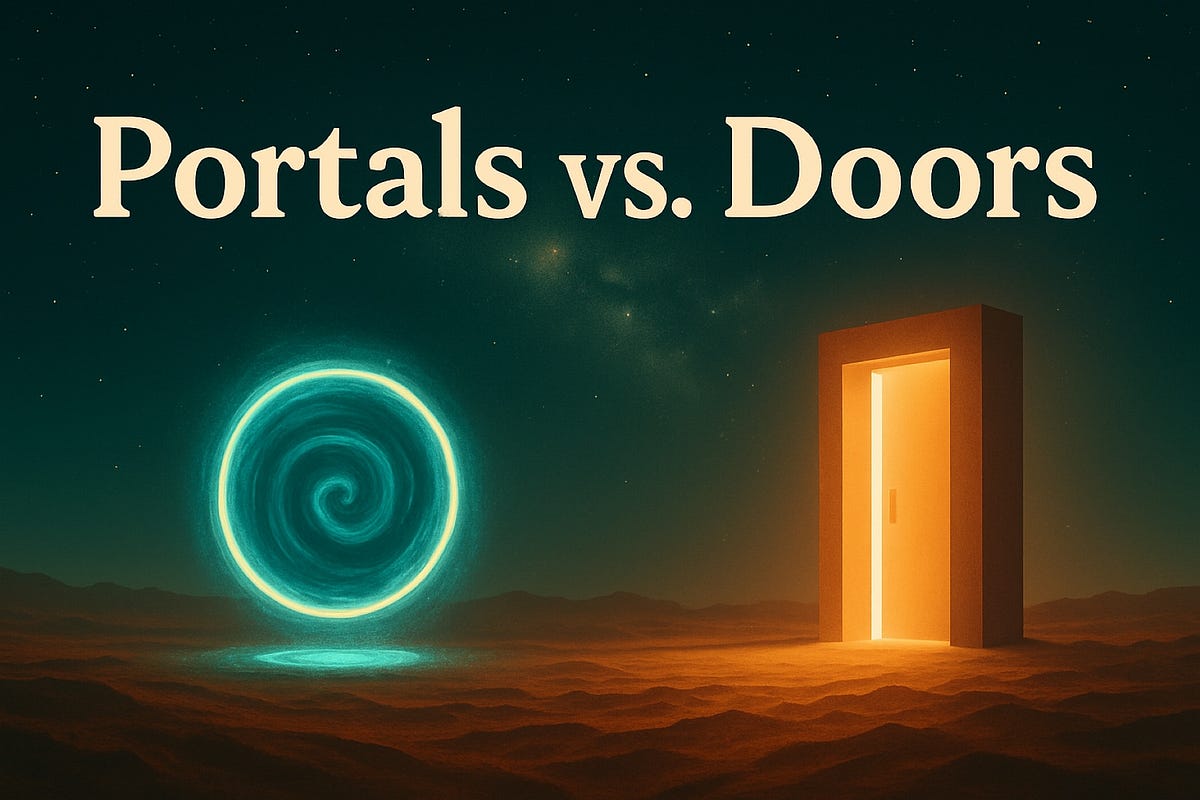 🚪🔮 Portals vs. Doors: The Architecture of Access in the Universe | by ...