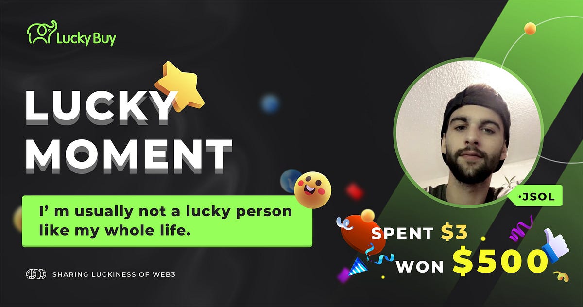 Lucky moment｜“I’ m usually not a lucky person, like my whole life” | by ...