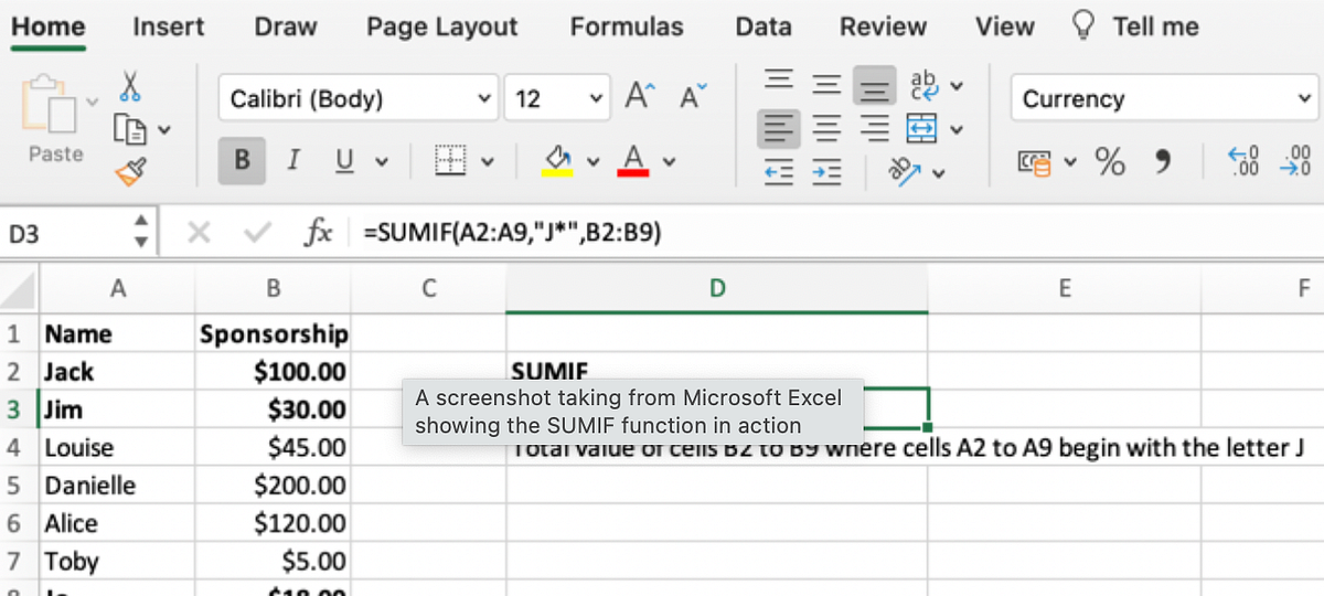 Steps to use SUMIF in Microsoft Excel | by Apoorva Goel | Medium